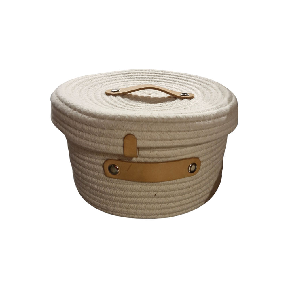 Contenedor de Soga Beige 20x22x12 Cm Elkas - Easy