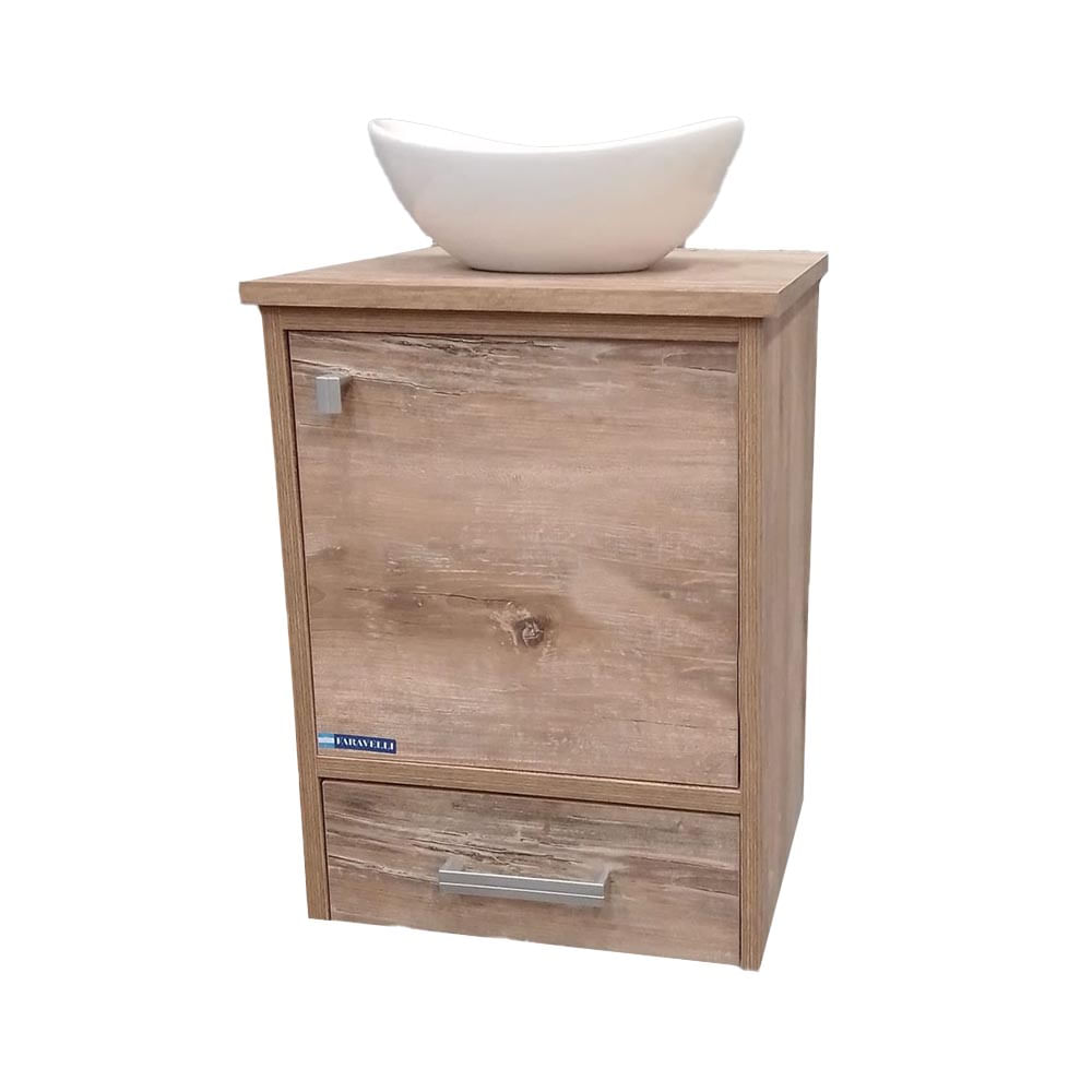 Vanitory Para Colgar 40,5x54,5x42 Cm Melamina Marrón EABOS5 Faravelli ...