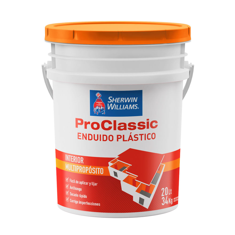 Enduido Interior Blanco Mate 20 Lts Sherwin Williams - Easy