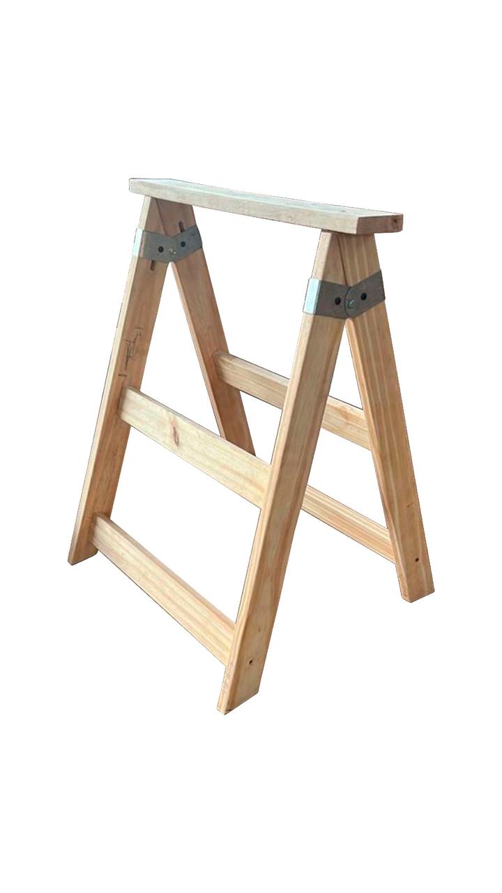 Caballete Reforzado Doble 80x6.5 Cm Madera Pino - Easy