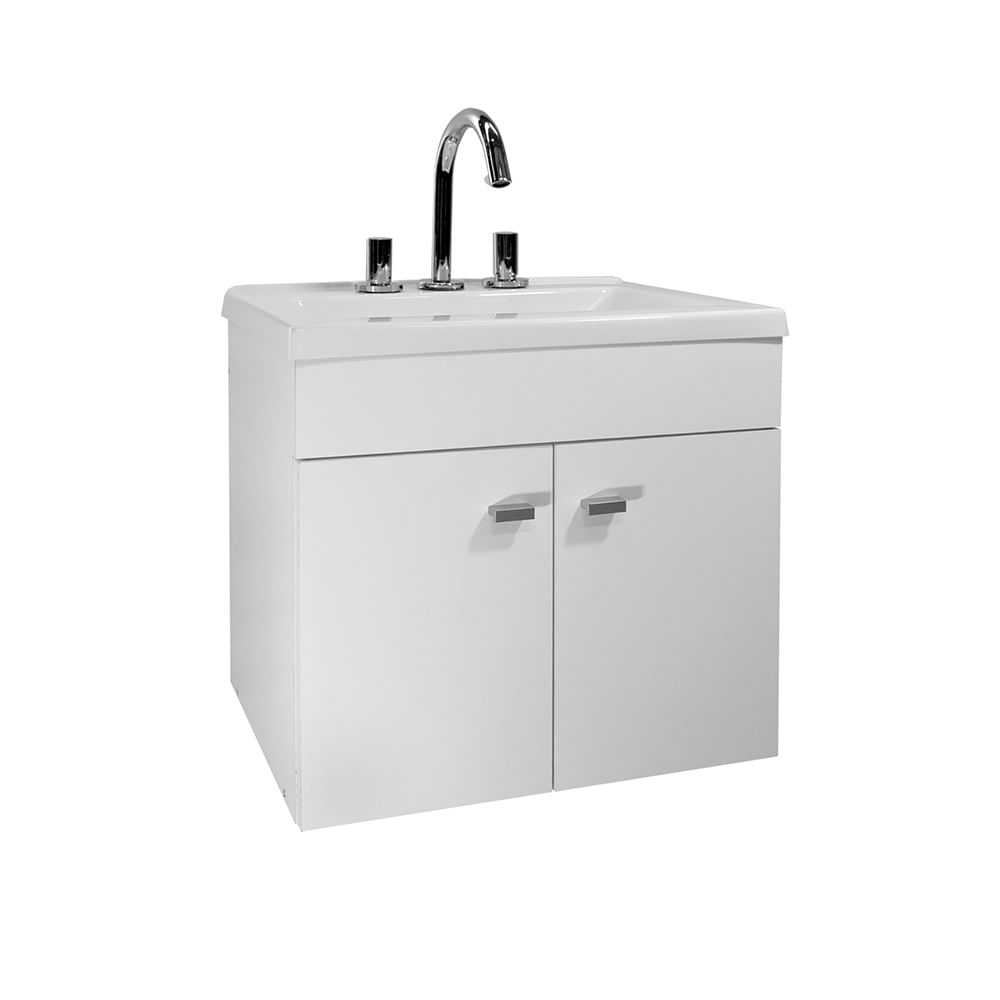 Vanitory Colgante 52x48.5x36 Cm Melamina Blanco Alba Amube - Easy