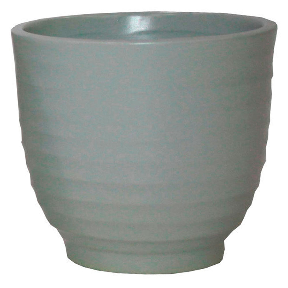 Maceta Cerámica Lucia Gris Claro Outzen - Easy