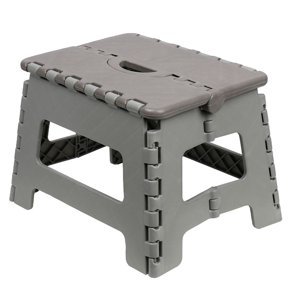 Banquito Plegable 22x29x22 Cm Polipropileno Gris 150 Kg Cotidiana - Easy
