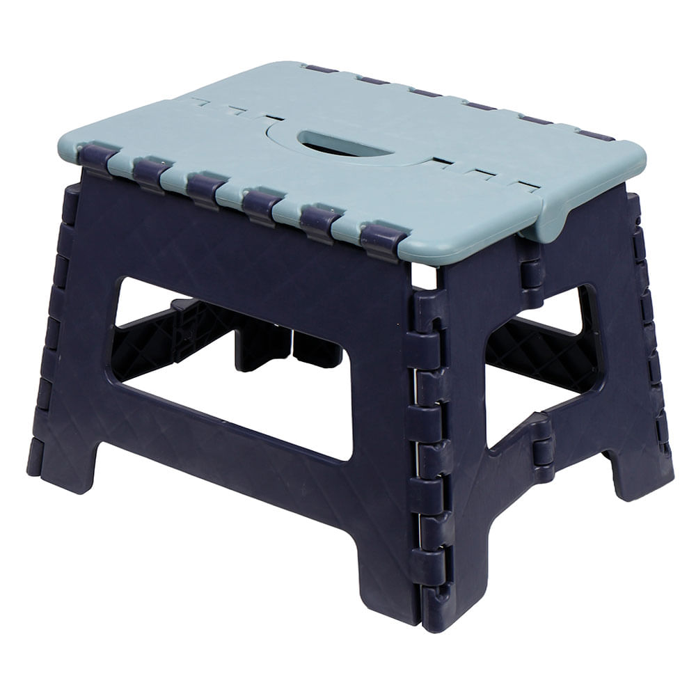 Banquito Plegable 22x29x22 Cm Polipropileno Gris 150 Kg Cotidiana - Easy