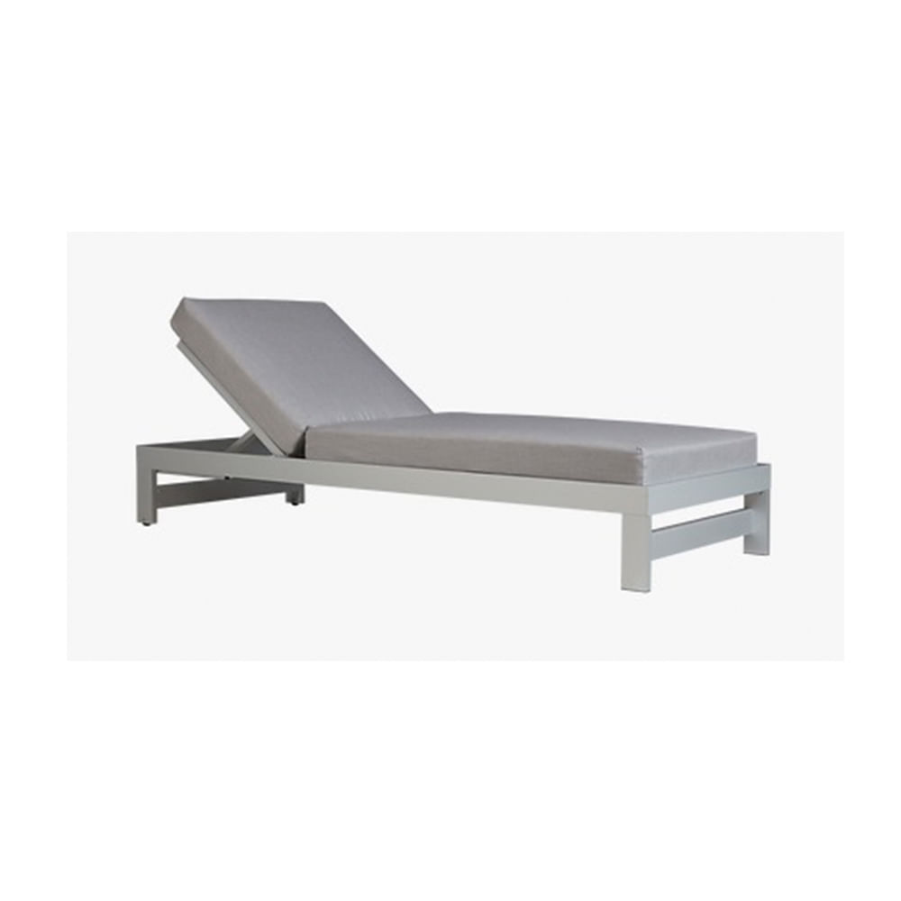 Reposera Aluminio 195x75x40 Cm Gris CC Outdoor - Easy