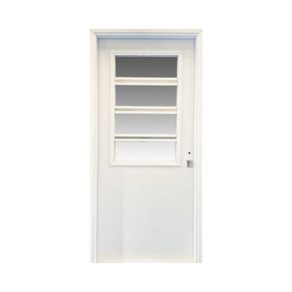 Puerta 206x89 Cm Acero Blanco Apertura Derecha 1810B Pf Barmetal - Easy