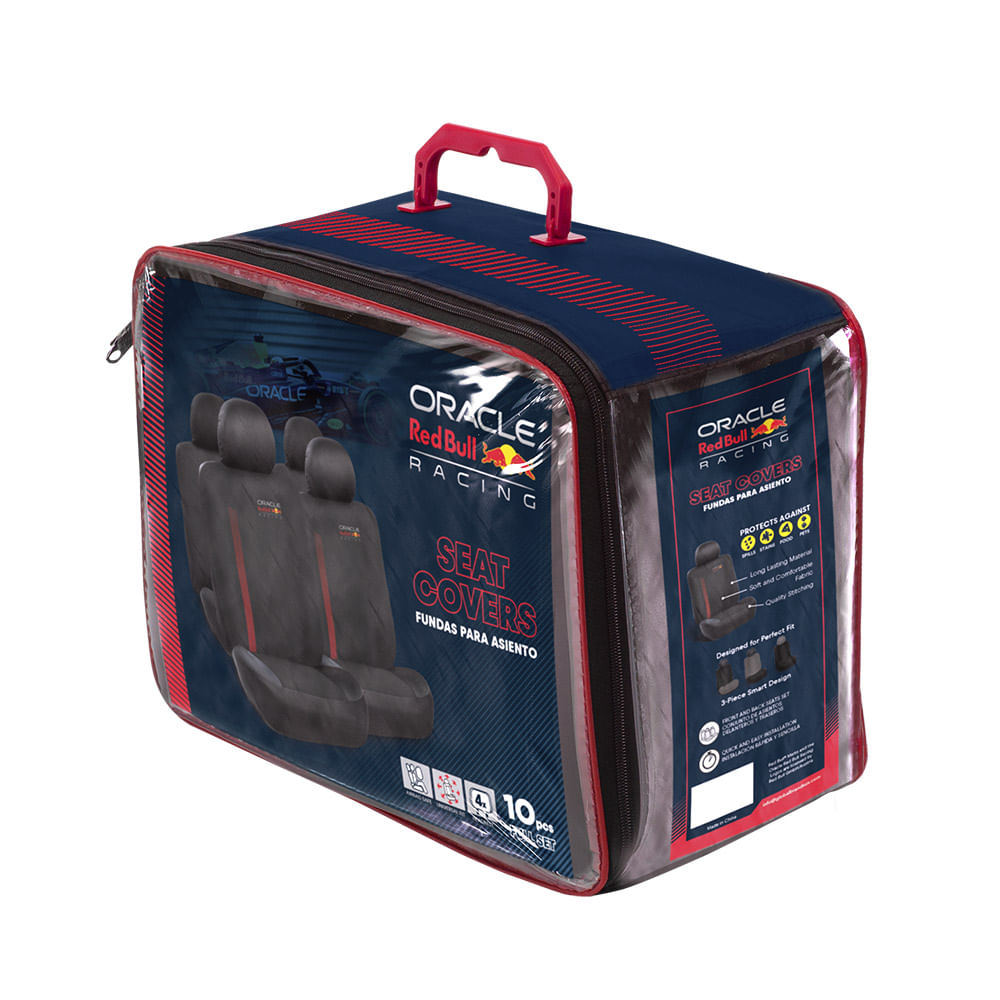 JGO.FUNDA COMP TELA 10PCS NEGRA RED BULL - Easy