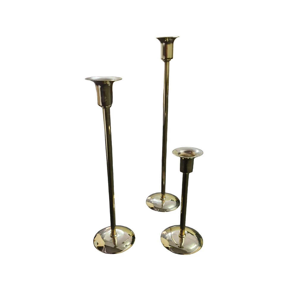 Set de Candelabros Dorados 90 Cm - Easy
