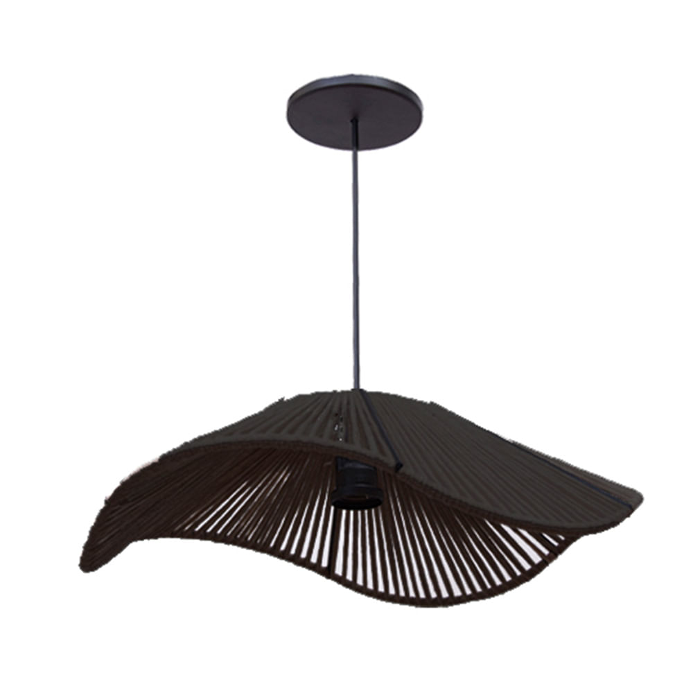 Colgante Capelina E27 40 Cm Negro Liguen - Easy