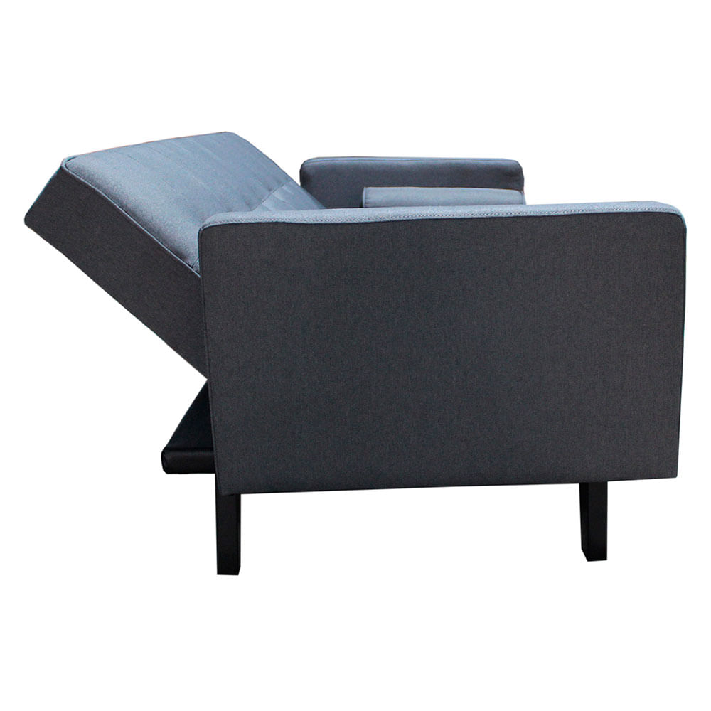 Futón 3 Cuerpos 84x188x82 Cm Gris Brazos Doni M+Design - Easy