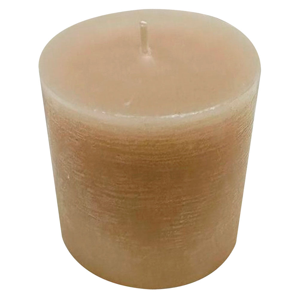 Vela pilar beige 7x6.8 cm Cotidiana easy.ar - Easy