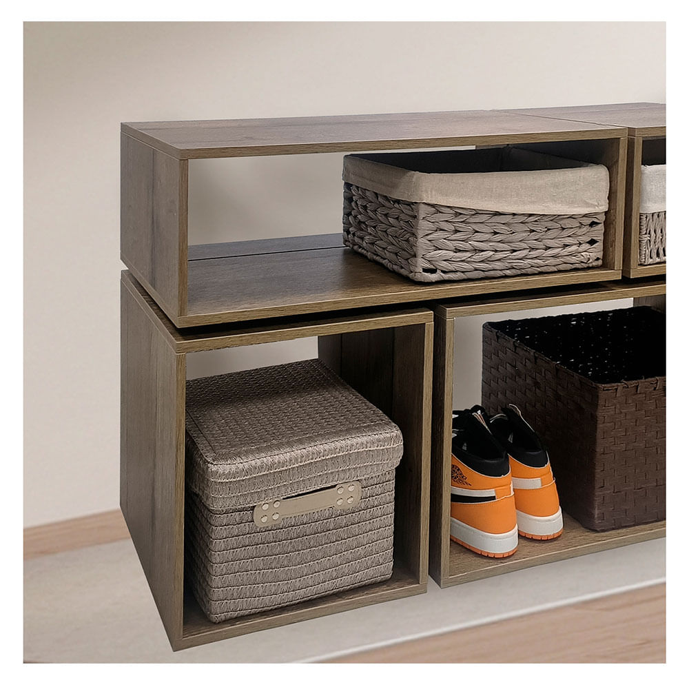 Estante modular Alto simple natural 34.5x34.5x30.2 cm Hacks & Racks ...