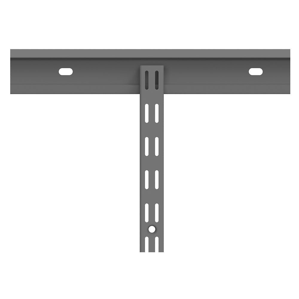 Riel Metálico Ensamble 150 Cm Grafito Hacks & Racks - Easy