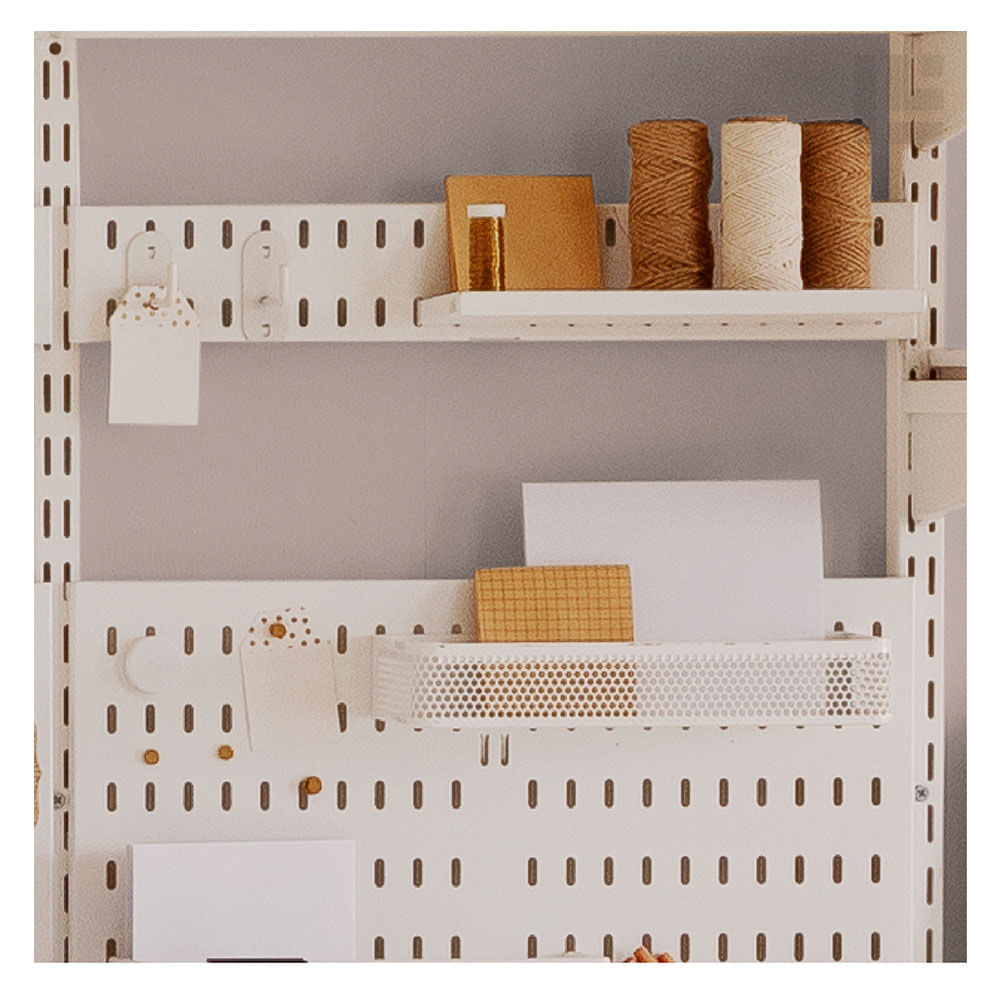 Bandeja malla para tablero ensamble blanco Hacks & Racks easy.ar - Easy