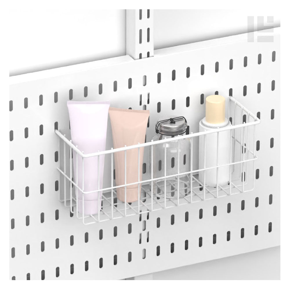 Canasto tableros ensamble Alambre blanco Hacks & Racks easy.ar - Easy