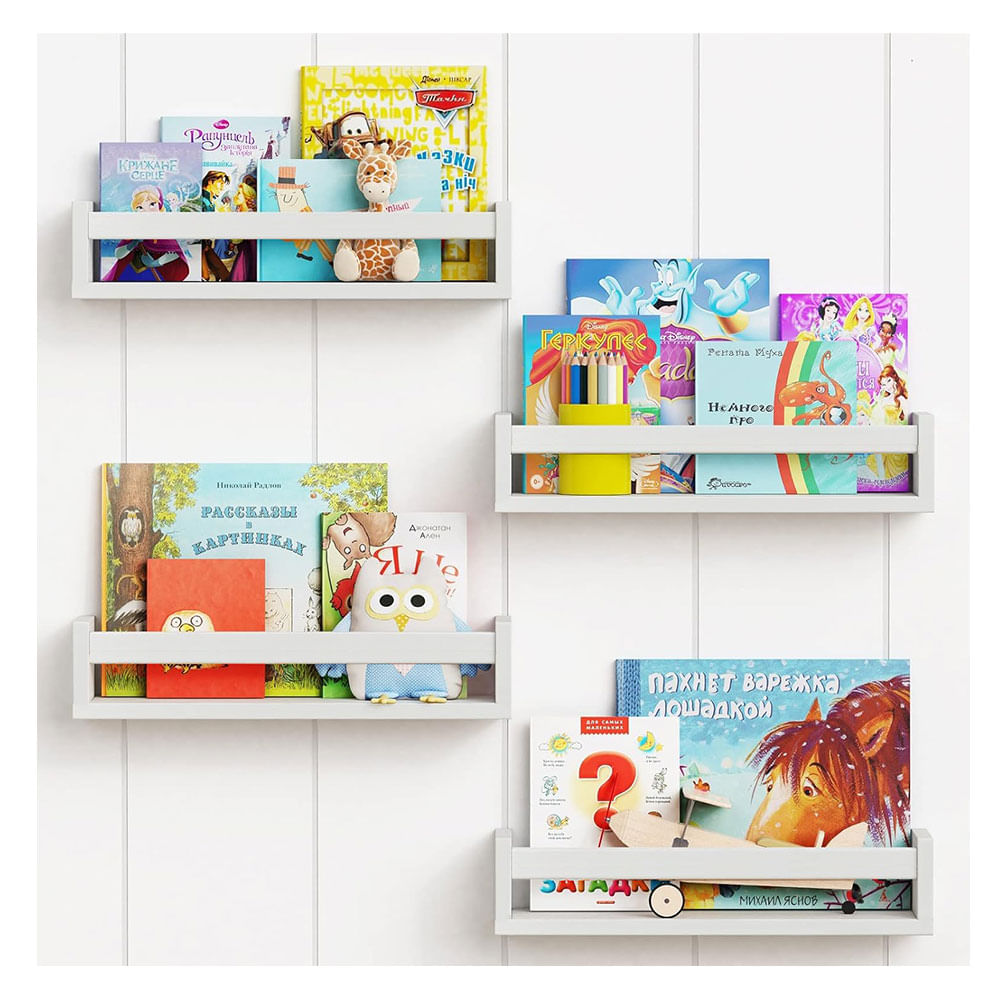 Repisa 45x7.5x9.5 Cm MDF Blanco Cotidiana - Easy