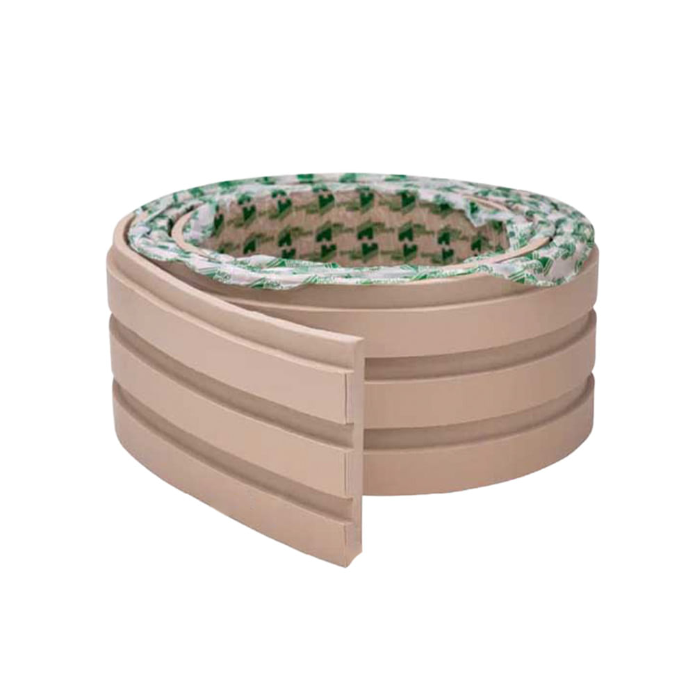 Revestimiento Varillado Autoadhesivo Crema 10Cm X 2.5 Mts Meu Rodape - Easy
