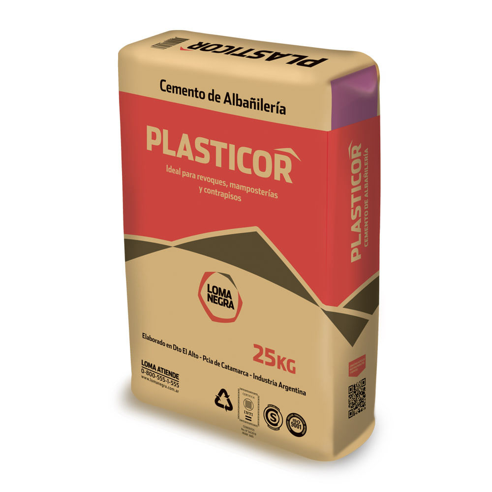 Cemento Plasticor 25 Kg Loma Negra - Easy