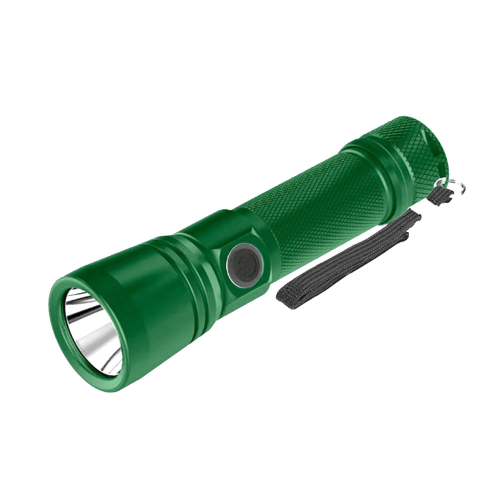 Linterna Led 500Lm Recargable Puerto Usbc Verde Jadever - Easy