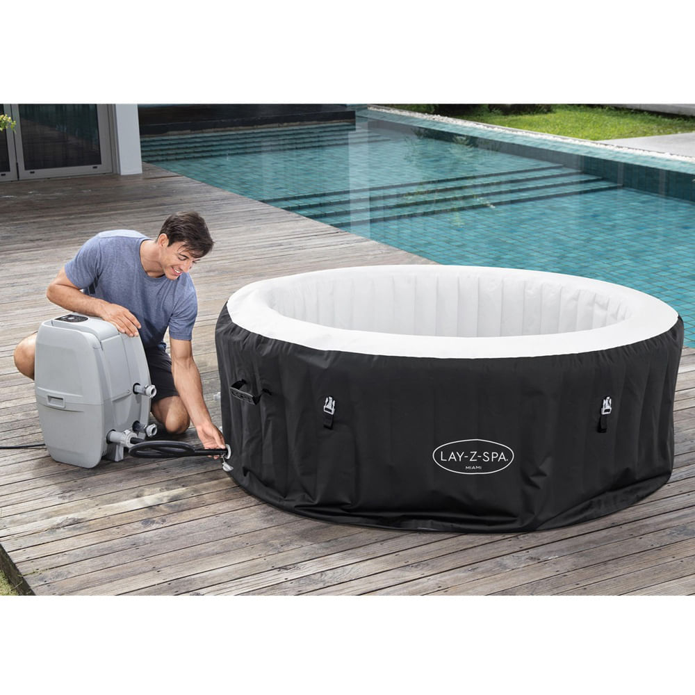Jacuzzi Inflable 180x66 Cm Negro Bestway - Easy
