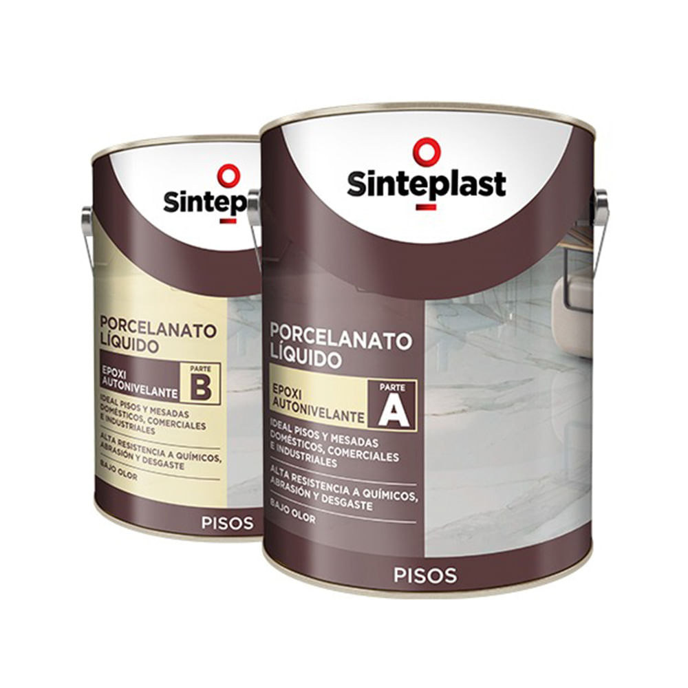 Porcelanato Líquido Transparente Brillante 1 Lts para Pisos Sinteplast ...