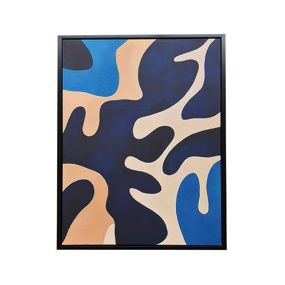Canvas Abstracto Azul 60x90 Cm M+Design - Easy