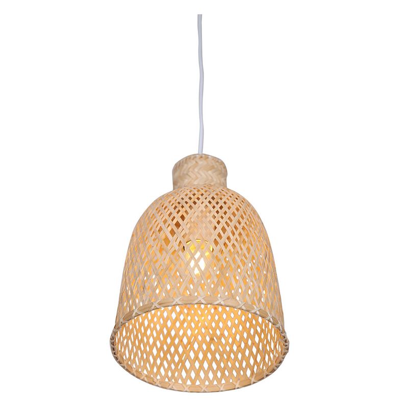 Colgante Ratán 1 Luz E27 Beige Bali House Abitare - Easy