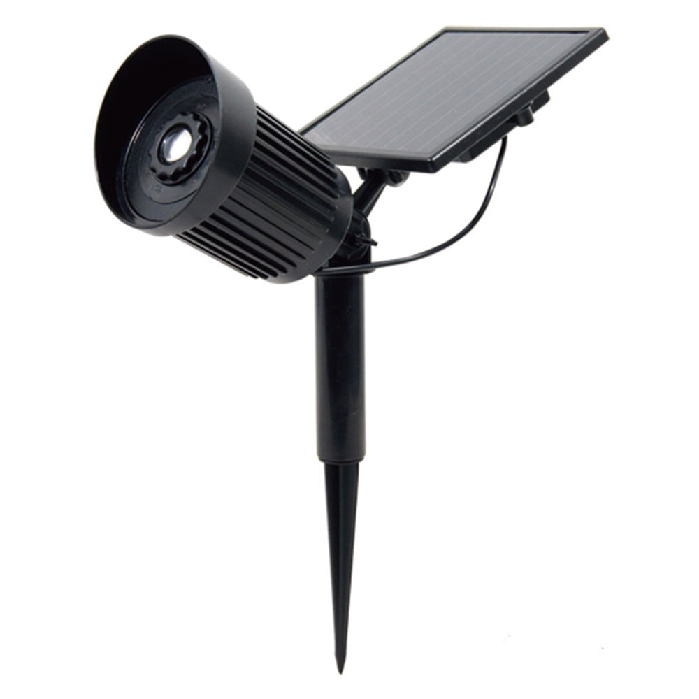 Foco Estaca Solar LED Luz Fría 0.6 W IP44 Negro Abitare - Easy