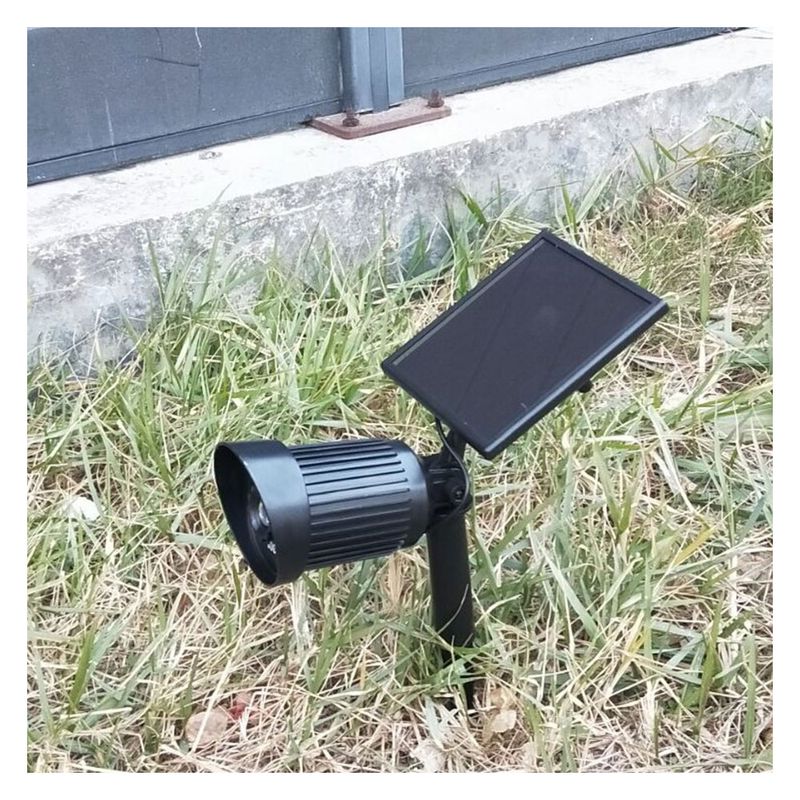 Foco Estaca Solar LED Luz Fría 0.6 W IP44 Negro Abitare - Easy