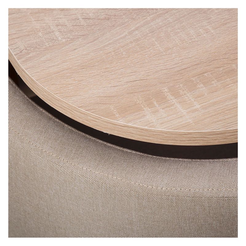 Comedor Metal/MDF 4 Sillas+Mesa 90x73x90 Cm Beige M+Design - Easy