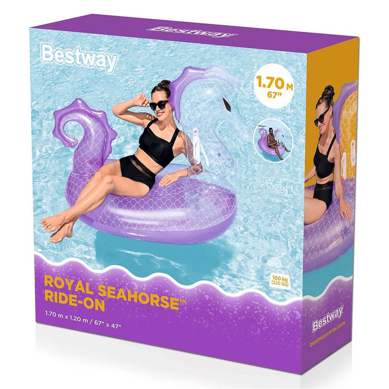 Flotador Caballito de Mar 170x120 Cm Violeta Bestway - Easy