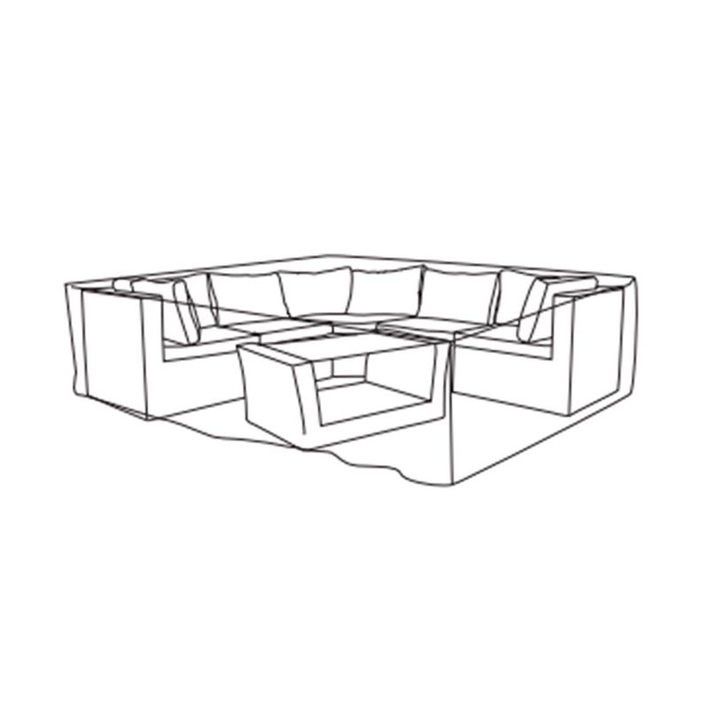 Funda para Comedor Oxford 380x140x85 Cm Outzen - Easy