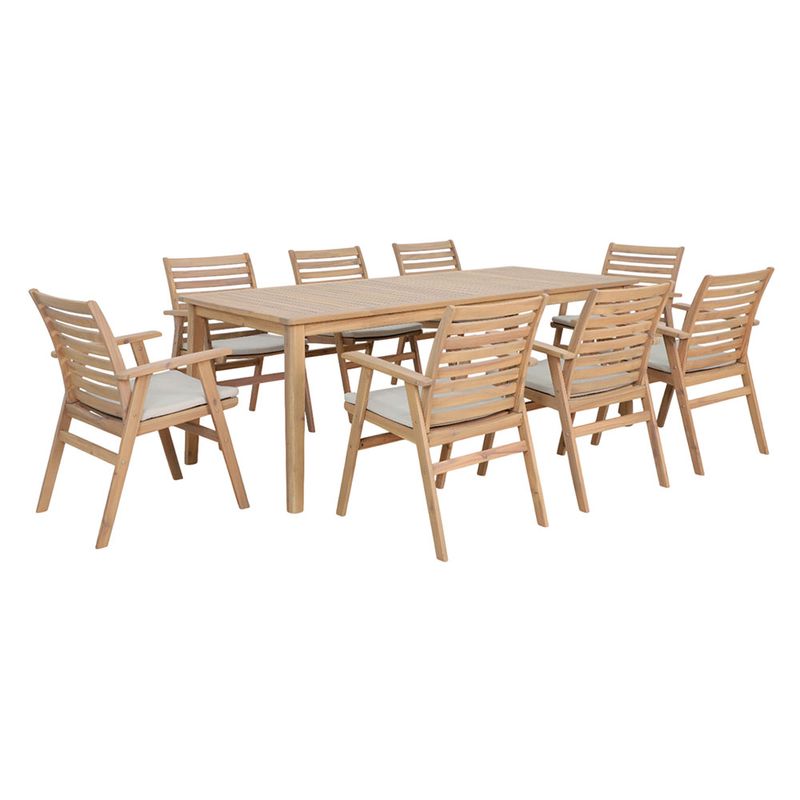 Comedor Madera Acacia 8 Personas Outzen - Easy