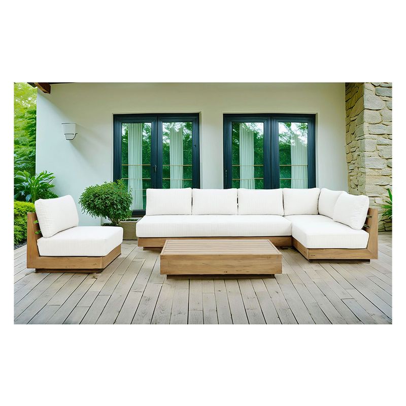 Set Living Acacia 4 Piezas Outzen Pecari - Easy