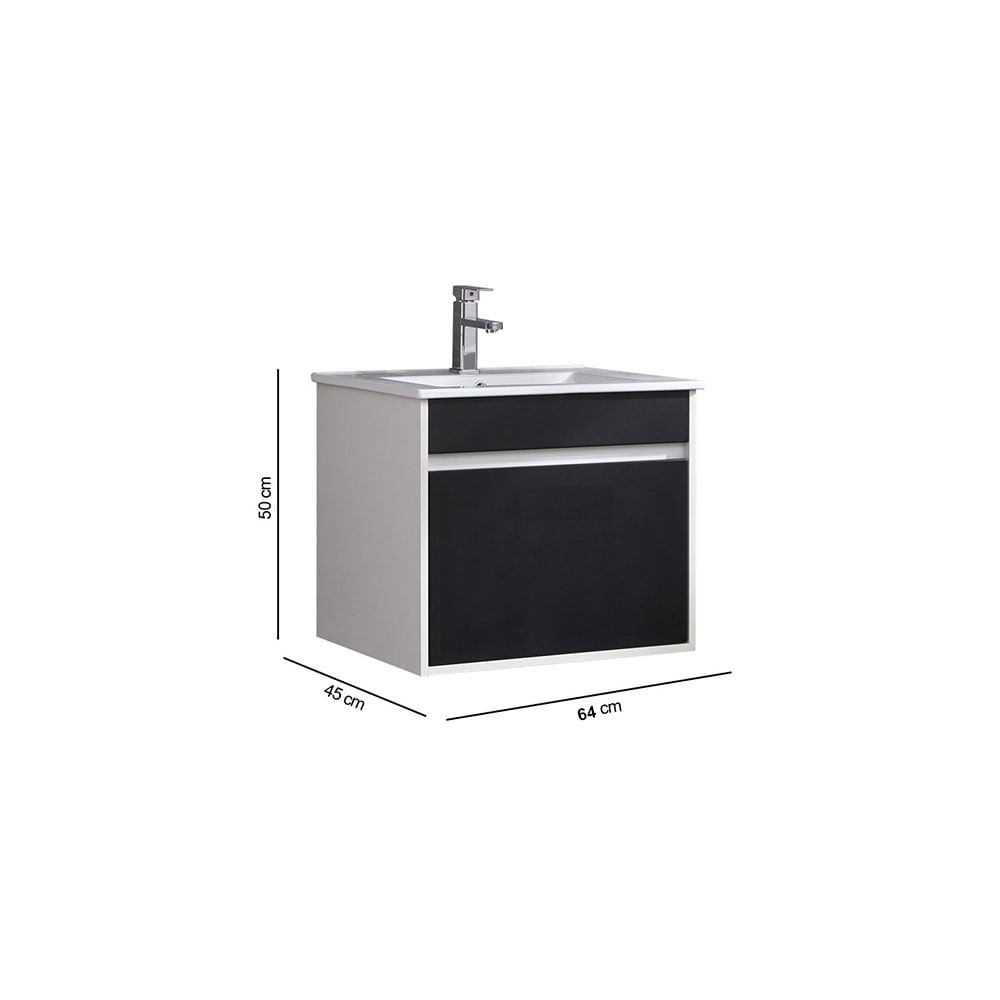 Vanitory 45X50X64 Cm Melamina Blanco Modern Vessanti - Easy