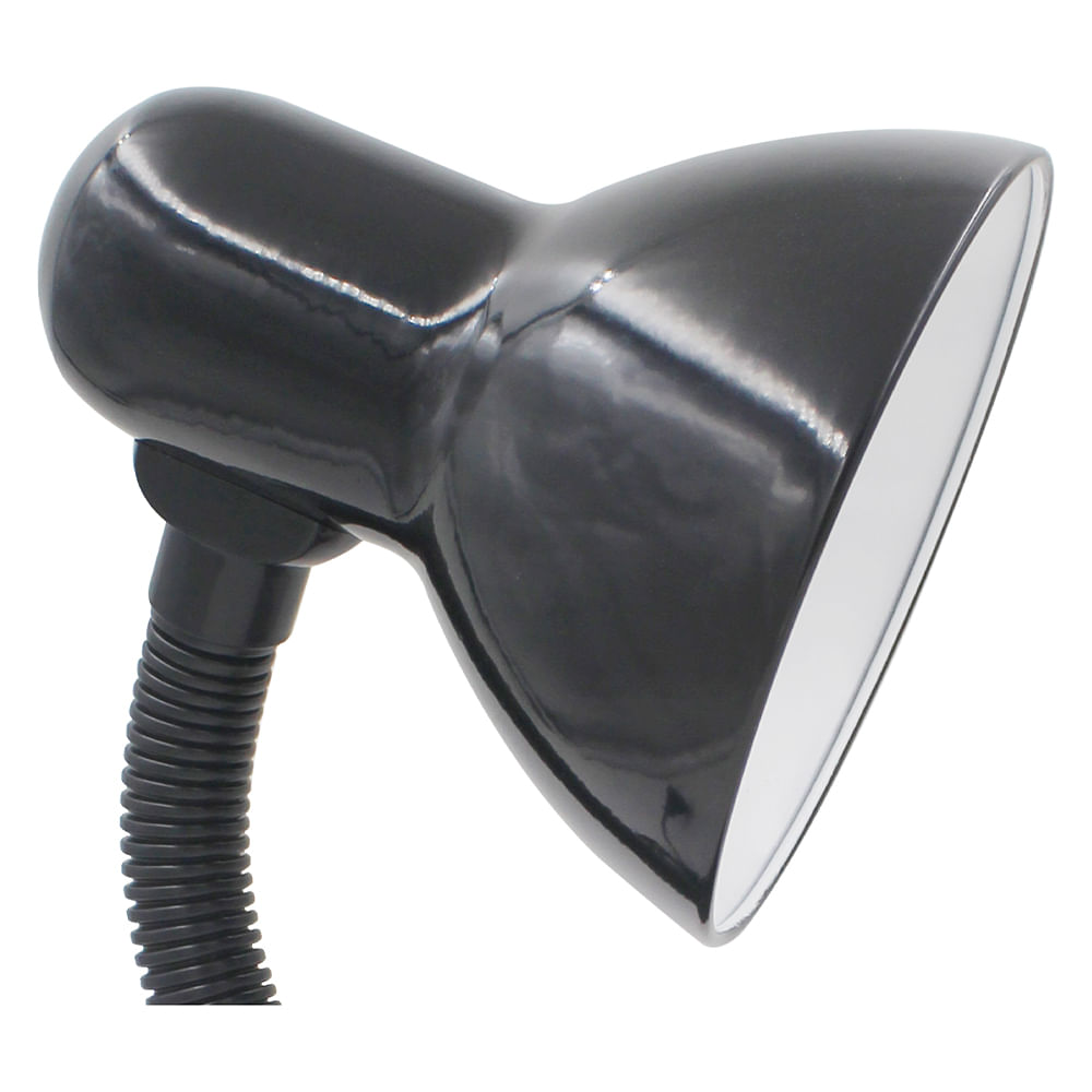 Lámpara Escritorio E27 Negro Pinza Flexible M+Design - Easy