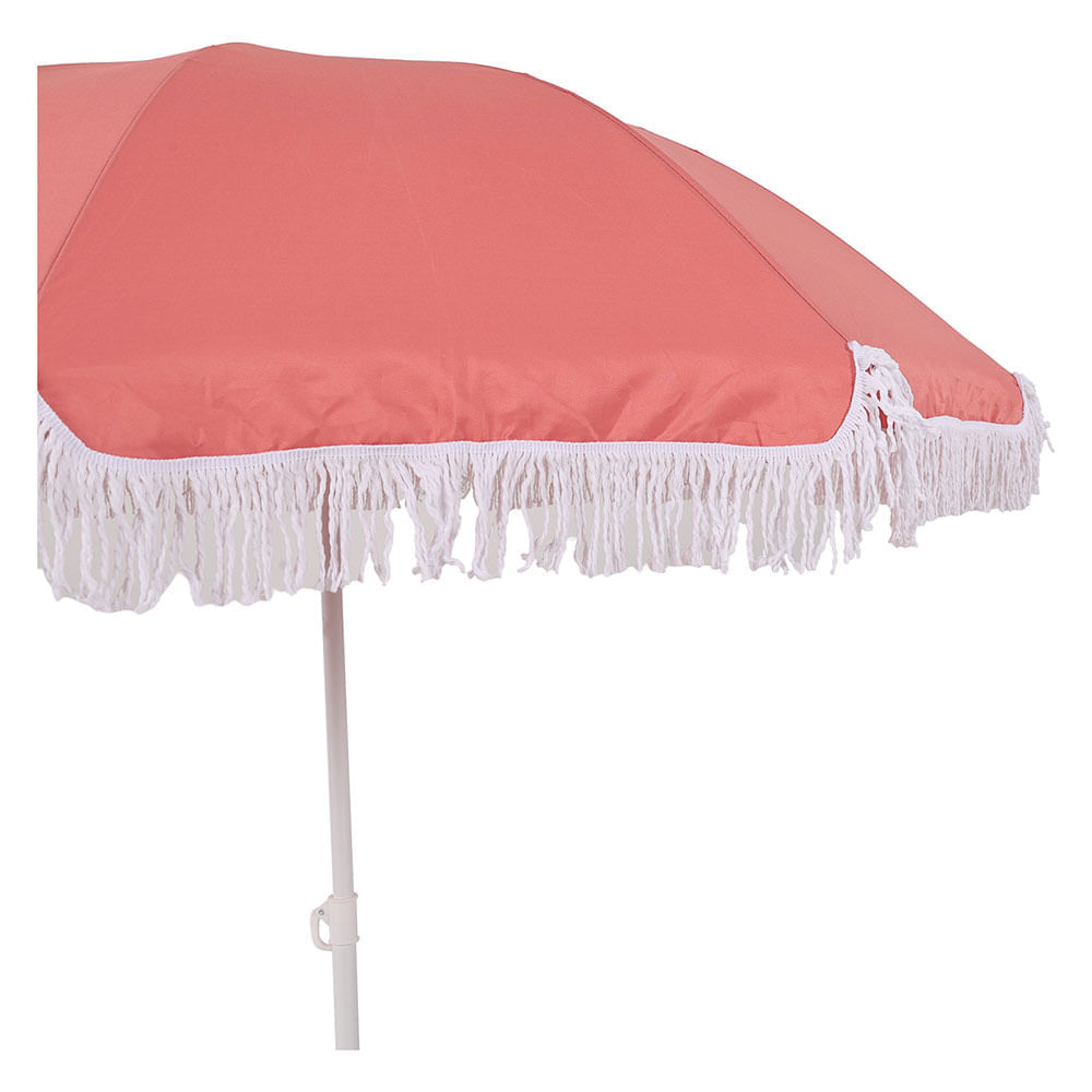 Sombrilla de Playa Poliéster 180 Cm Roja Outzen Artesana - Easy