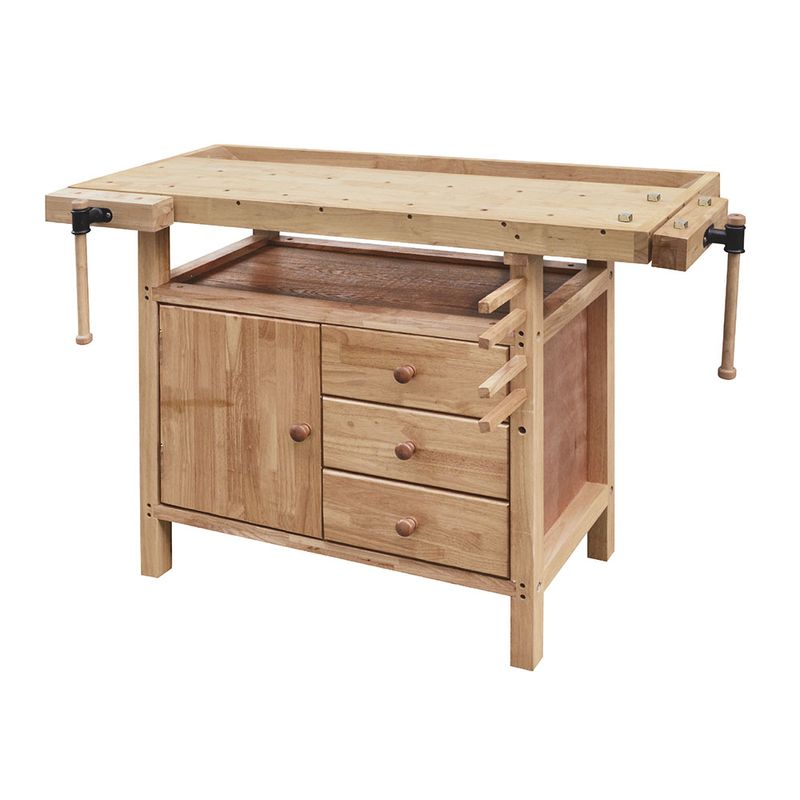 BANCO TRABAJO MADERA PREM 126X62X86 CM - Easy